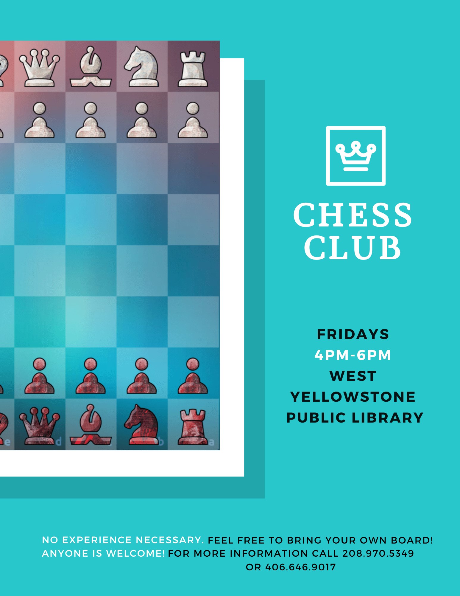 West Yellowstone Public Library Chess Club - West Yellowstone Public ...