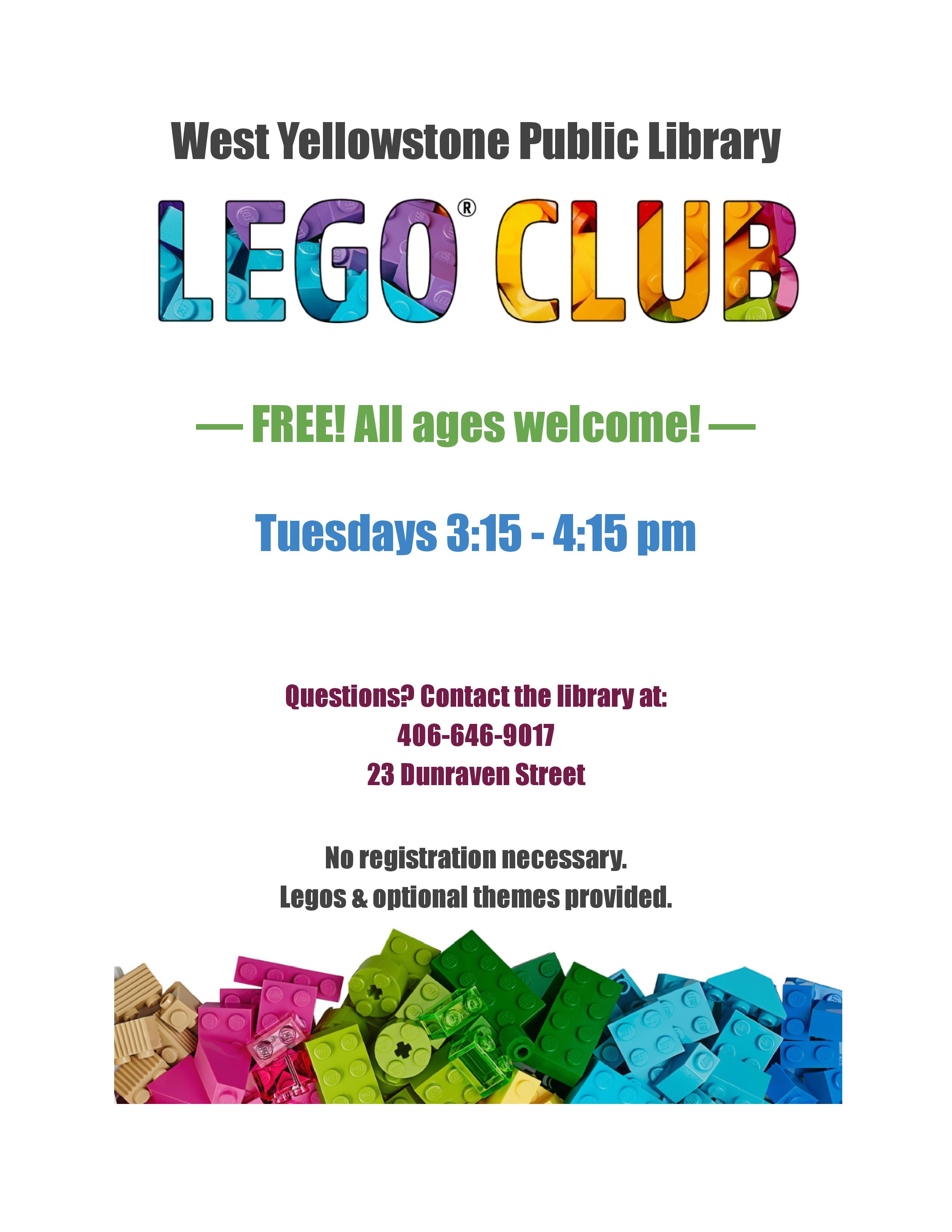LEGO Club – West Yellowstone Public Library