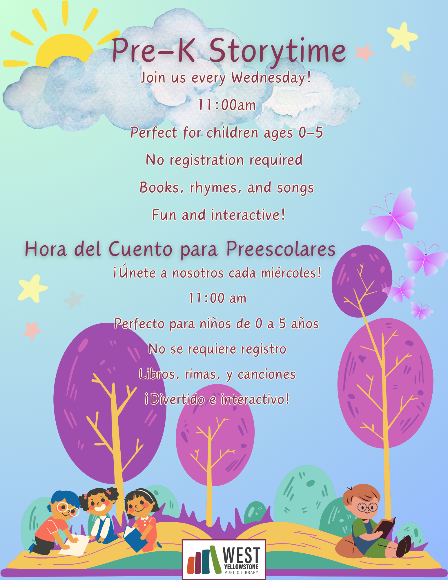 Pre-K Storytime – West Yellowstone Public Library
